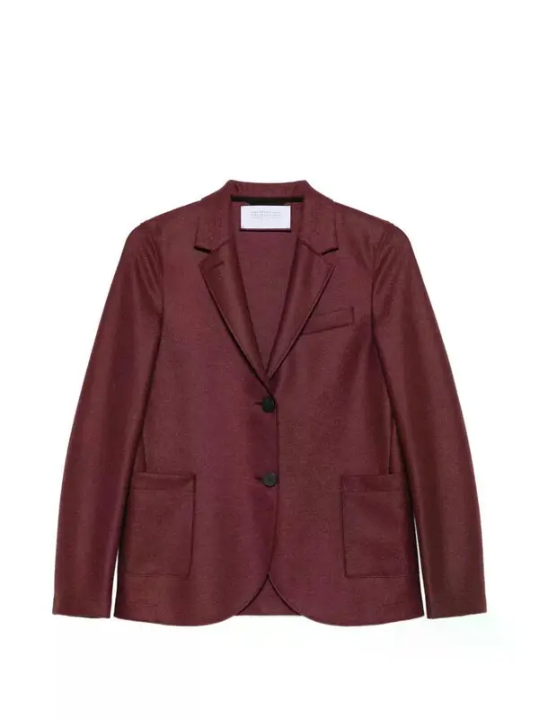 Harris Wharf London Single-breasted Notched-lapels Blazer - Red