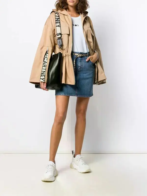 Stella McCartney Belted Denim Skirt - Blue
