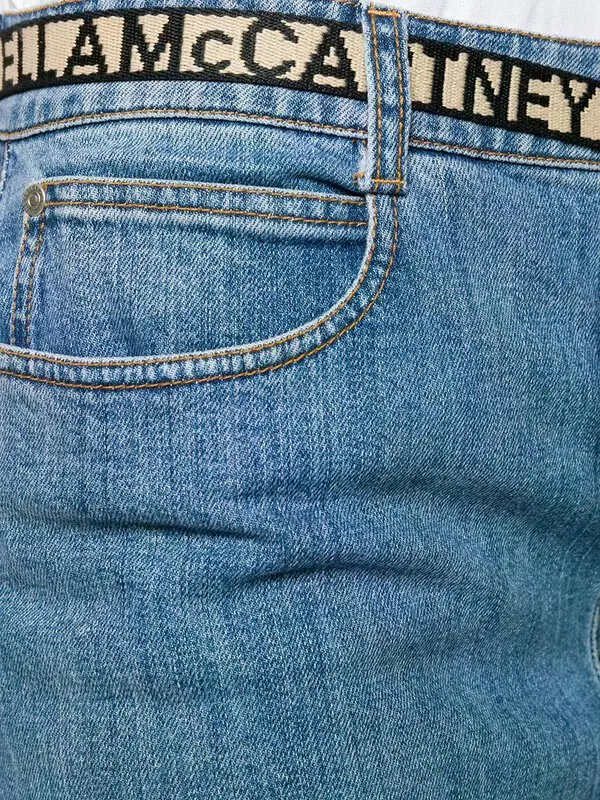 Stella McCartney Belted Denim Skirt