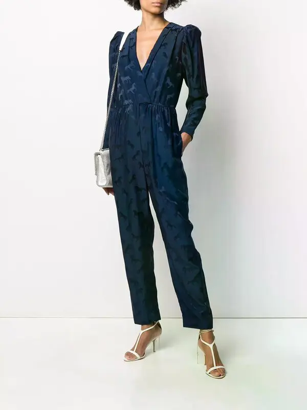 Stella McCartney Horse Jacquard Deep-v Jumpsuit
