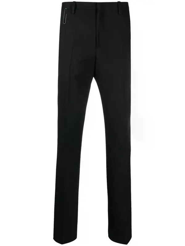 Off-White Paper Clip Slim-cut Trousers - Black