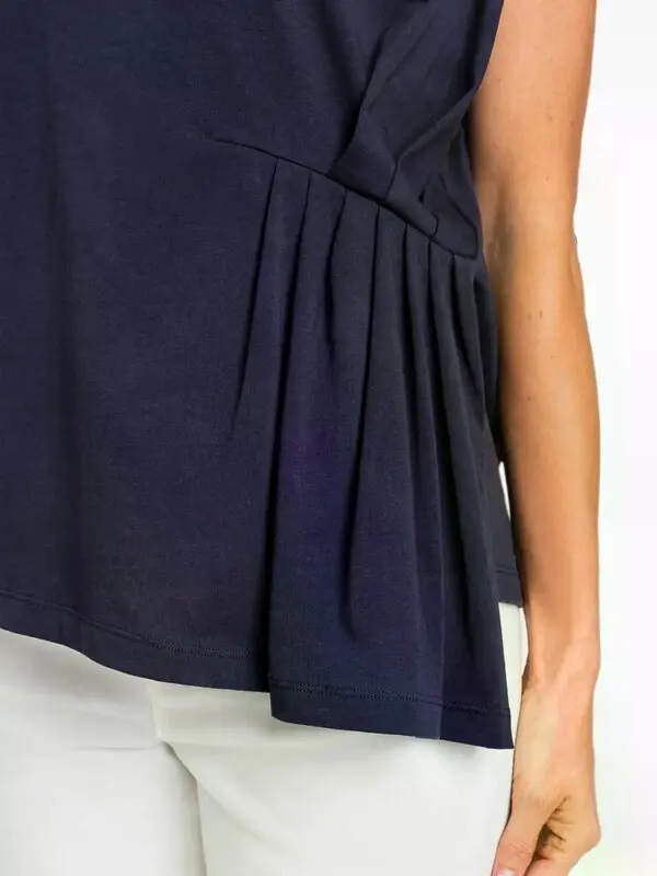 TWINSET Asymmetric Pleated T-shirt