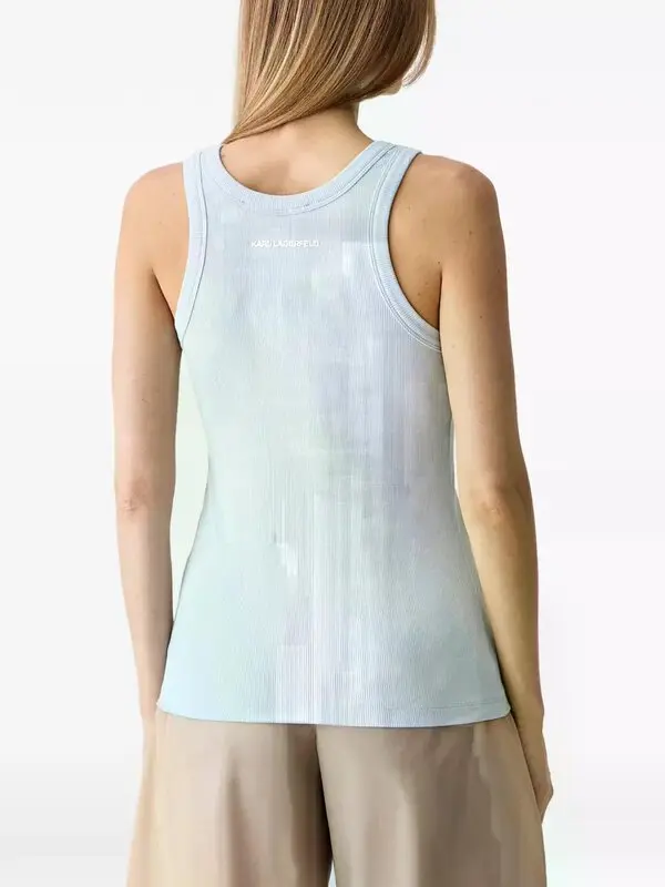 Karl Lagerfeld Ikonik-patch Ribbed Tank Top