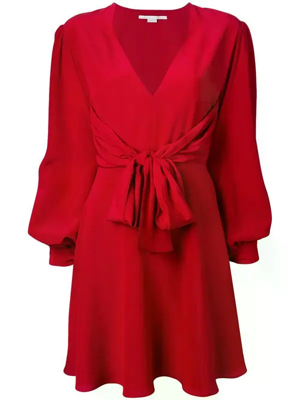 Stella McCartney Tie Waist Dress - Red