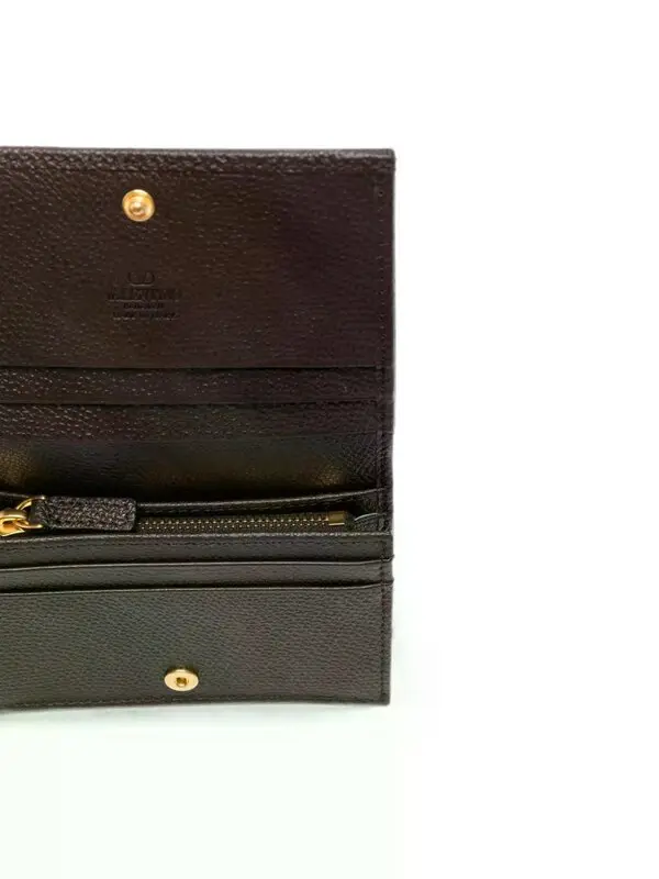 Valentino Garavani Vlogo Signature Leather Wallet