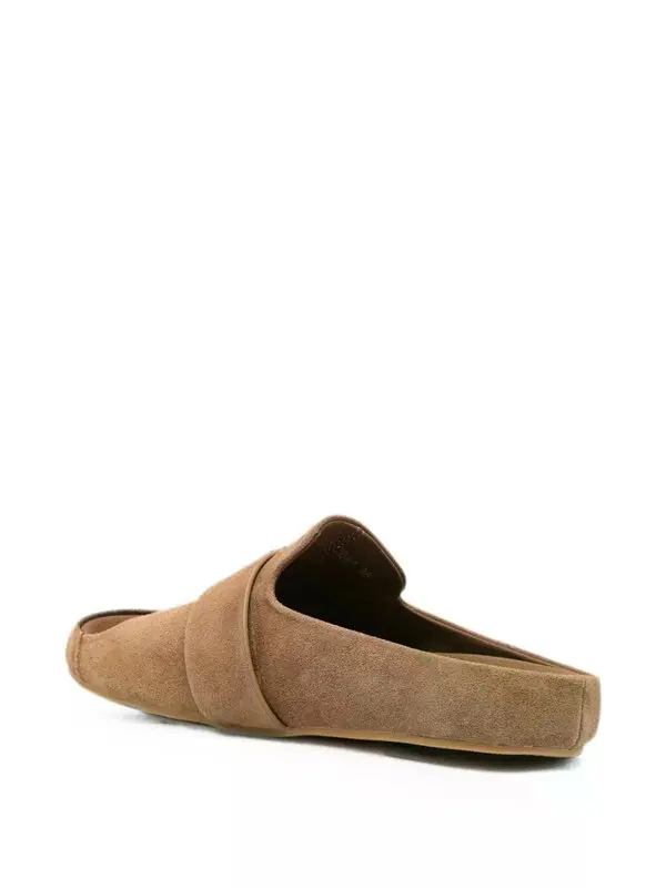 SERGIO MORETTI FIRENZE Embellished Peep-toe Slippers