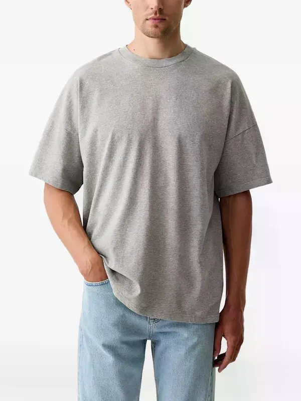 American Vintage Crew-neck Drop-shoulder T-shirt - Grey