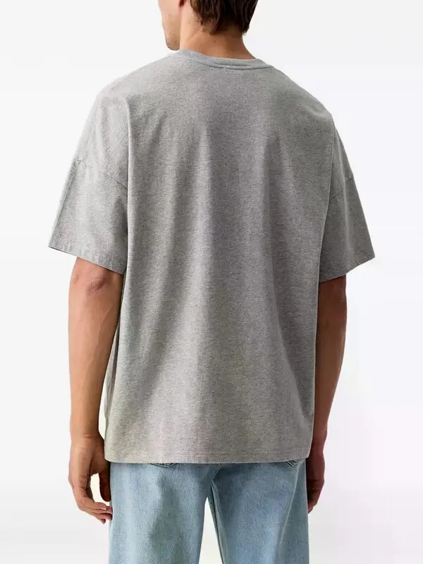 American Vintage Crew-neck Drop-shoulder T-shirt - Grey