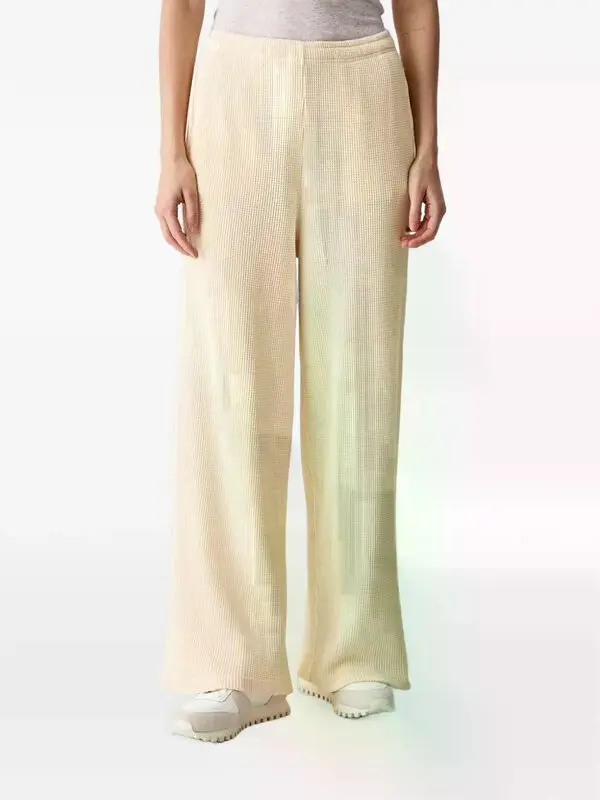 American Vintage Waffle-knit Wide-leg Trousers - Neutrals