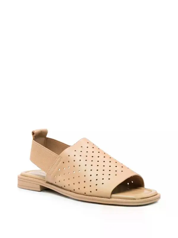 SERGIO MORETTI FIRENZE Perforated Slingback Sandals