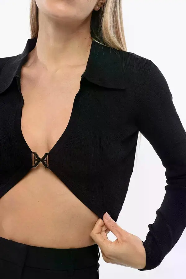 John Richmond Cropped Slim-fit Cardigan