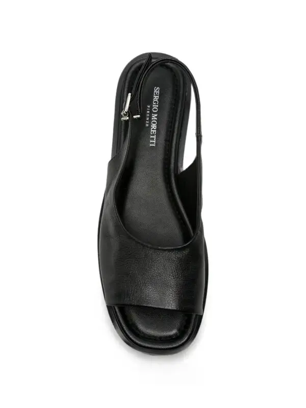 SERGIO MORETTI FIRENZE Slingback Leather Sandals
