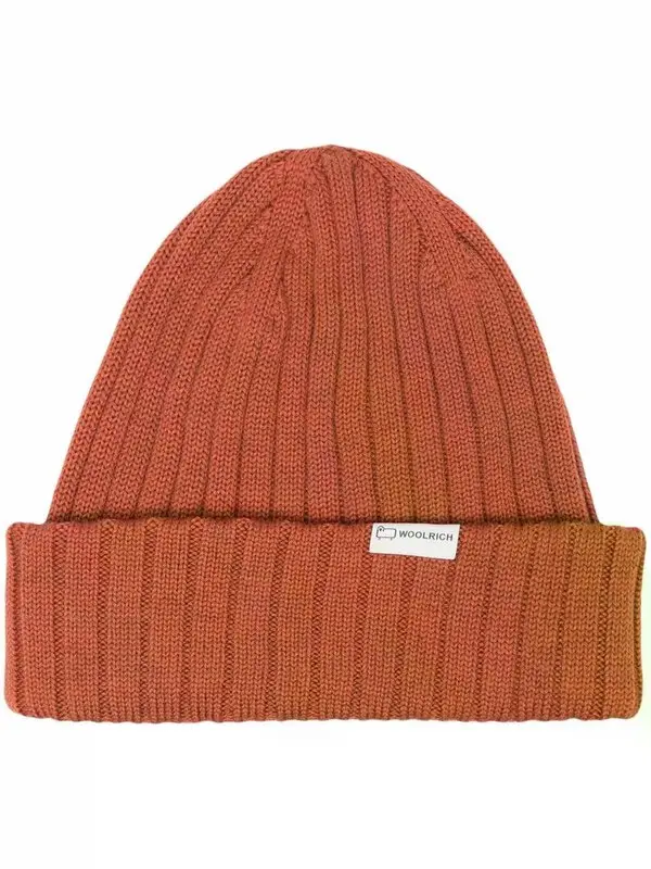 Woolrich Ribbed-knit Wool Beanie - Orange