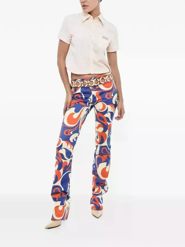 Dsquared2 Patterned Cut-out Trousers