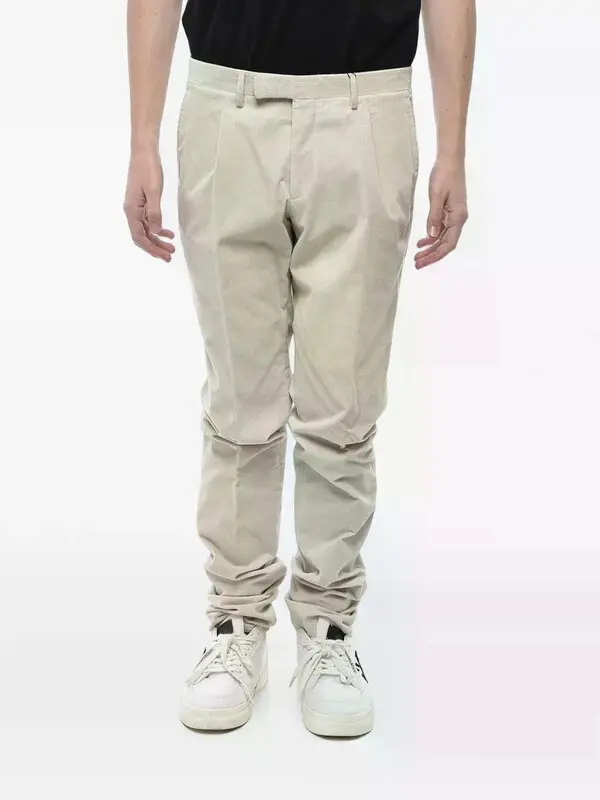 Corneliani Ribbed Velour Trousers - Neutrals