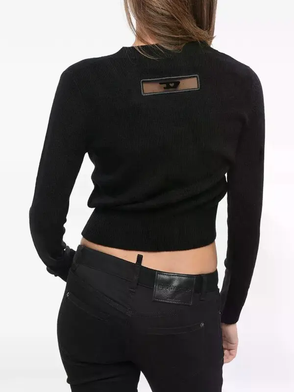 DIESEL® Logo-detail V-neck Sweater