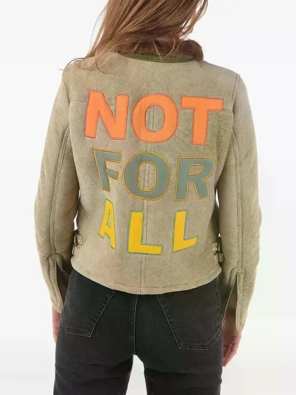 History Repeats Embroidered Shearling Jacket