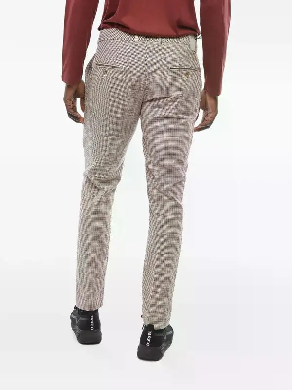 CRUNA Newtown Houndstooth-pattern Trousers