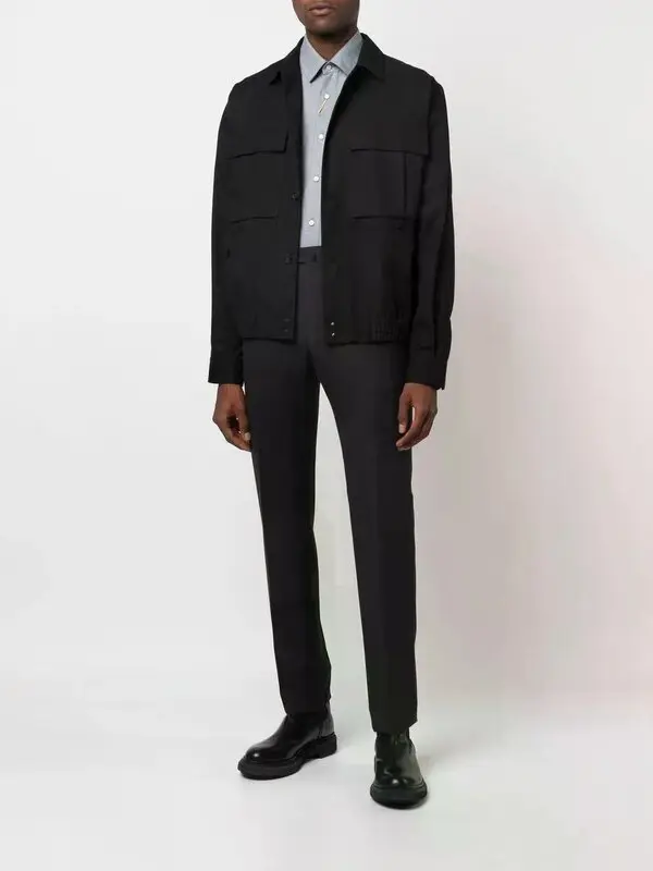 Canali Buttoned-up Long-sleeved Shirt