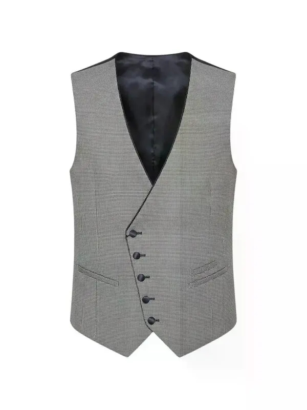 ETIEM TEXTIL S.L. Houndstooth-pattern Waistcoat