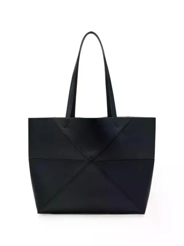 Loewe Puzzle Leather Tote Bag - Blue