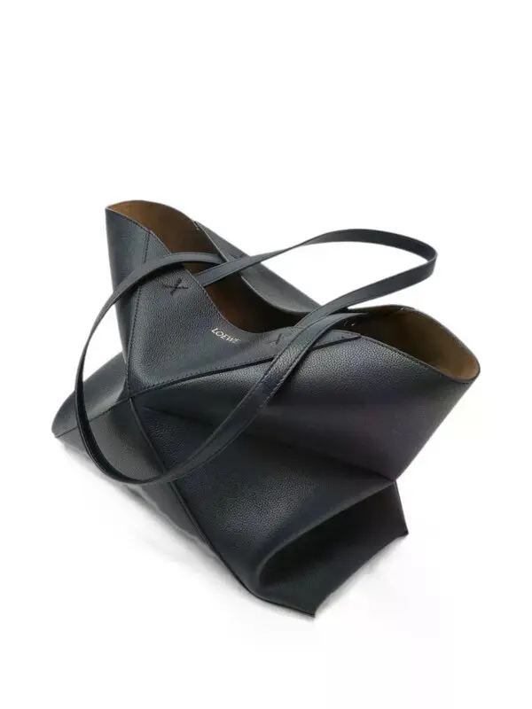 Loewe Puzzle Leather Tote Bag - Blue