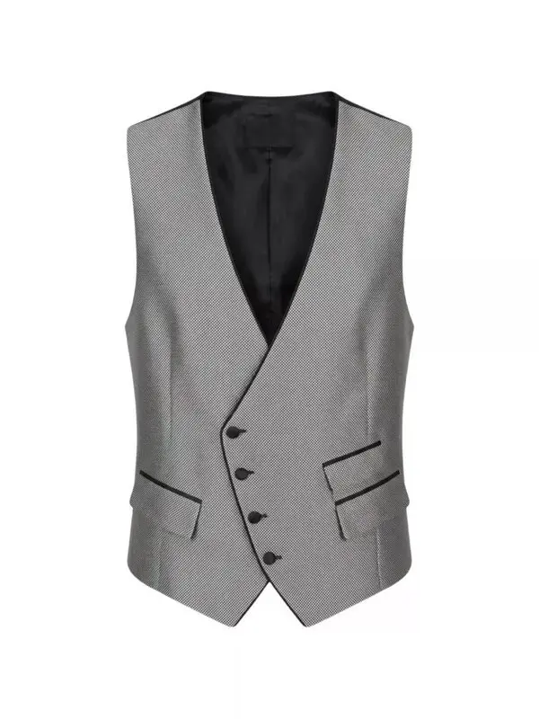 RAMON SANJURJO Flap-pockets Waistcoat - Grey