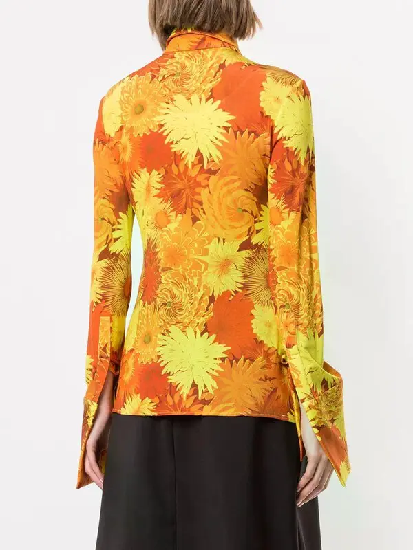 ELLERY Sala Floral Print Shirt