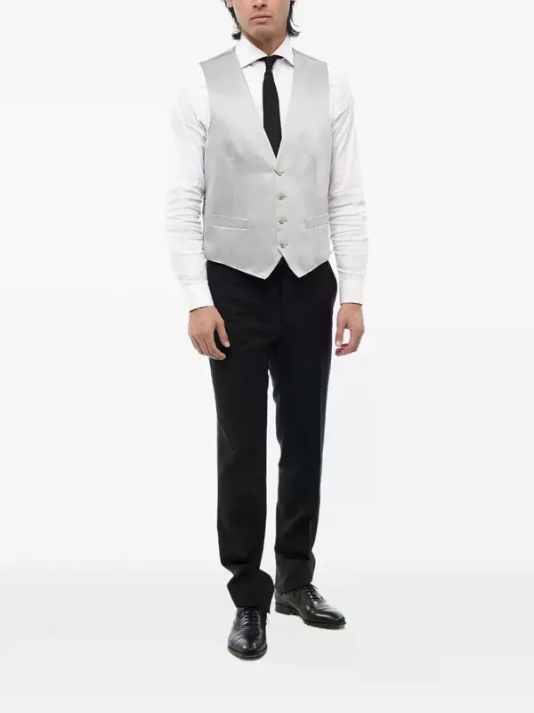 Corneliani Single-breasted Jetted-pocket Waistcoat
