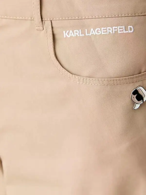 Karl Lagerfeld Logo-print Tapered Trousers