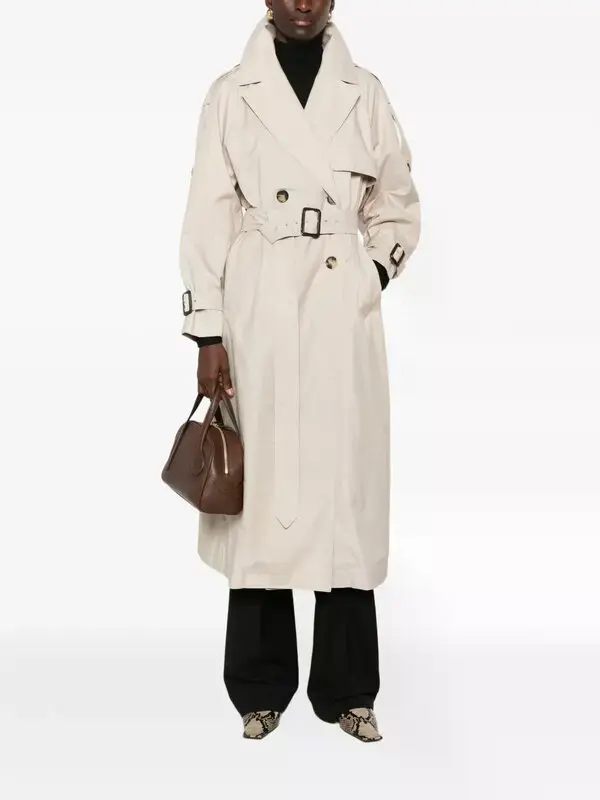 Max Mara Coro Double-breasted Belted Trench Coat - Neutrals