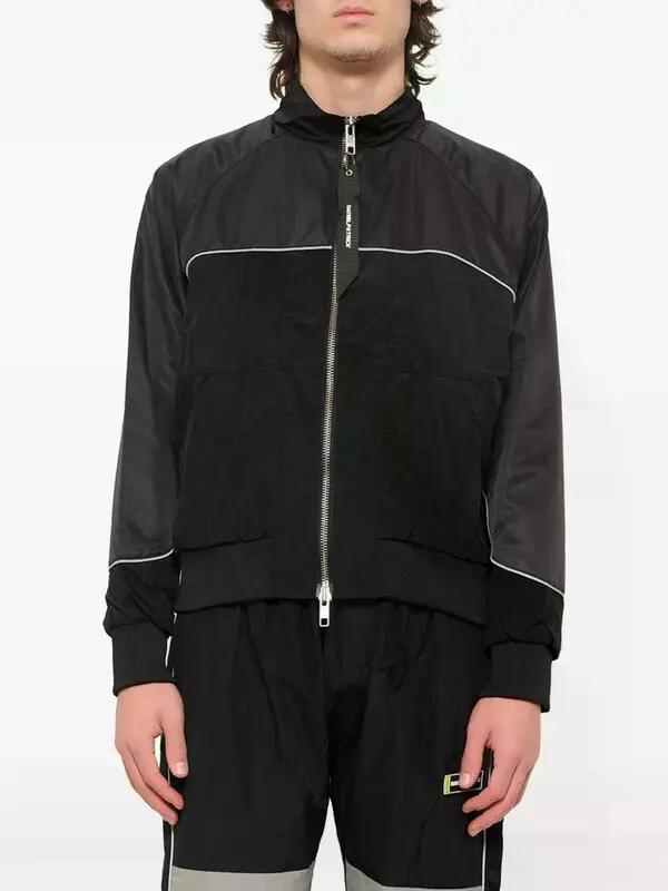 DANIEL PATRICK 7.3m Panelled Bomber Jacket - Black