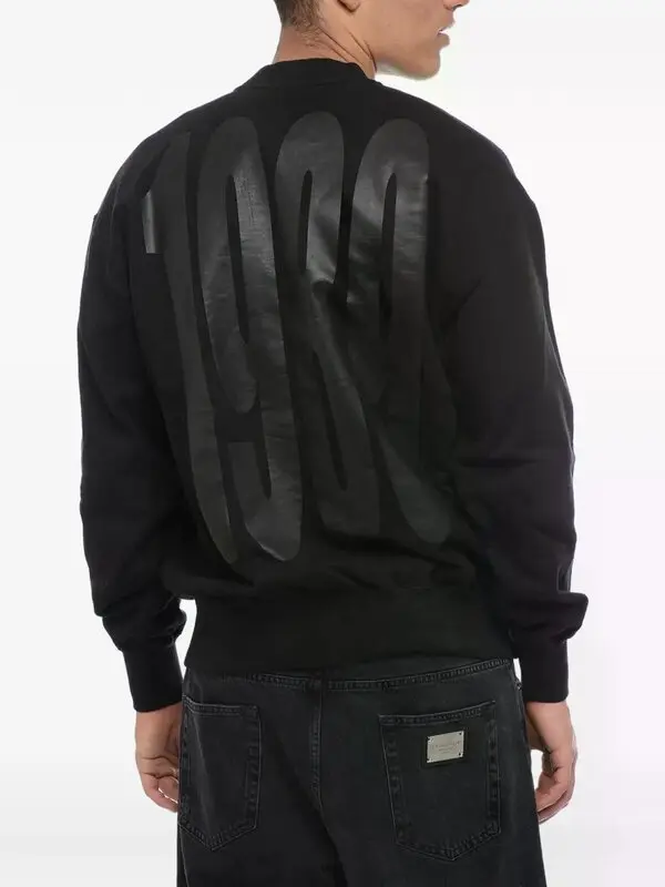 1989 STUDIO Graphic-print Brushed-cotton Sweatshirt