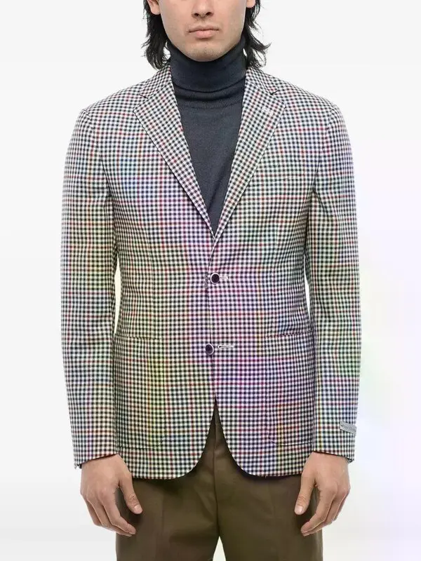 Corneliani Checked Wool Blazer