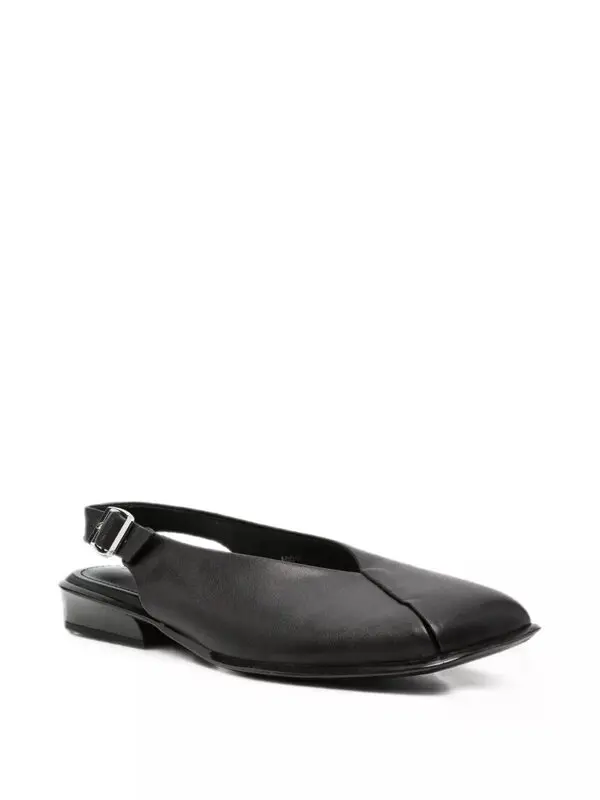SERGIO MORETTI FIRENZE Slingback Square-toe Pumps