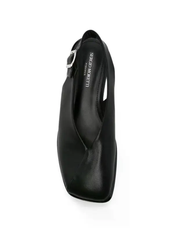 SERGIO MORETTI FIRENZE Slingback Square-toe Pumps