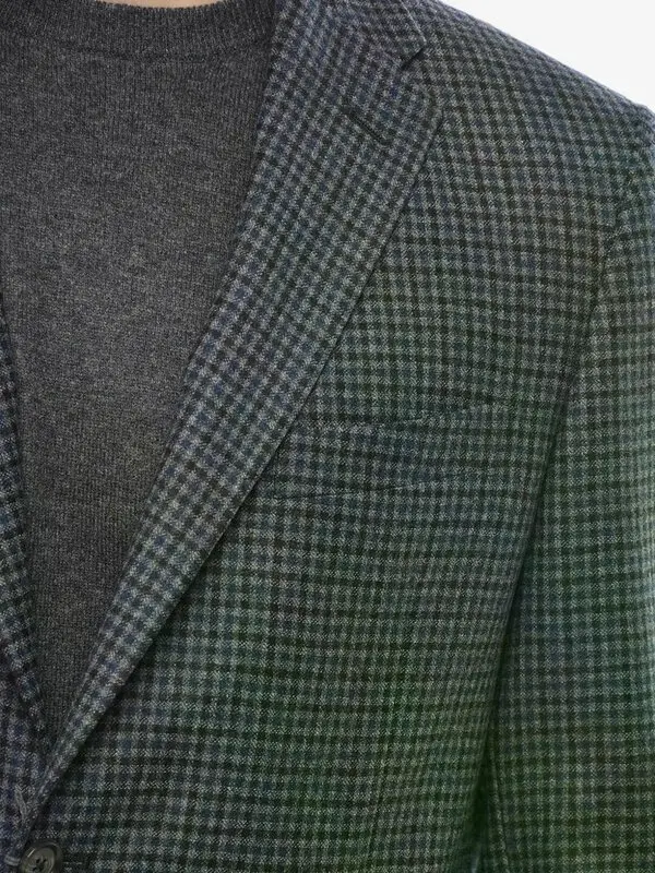Corneliani Nino Danieli Checked Single-breasted Blazer