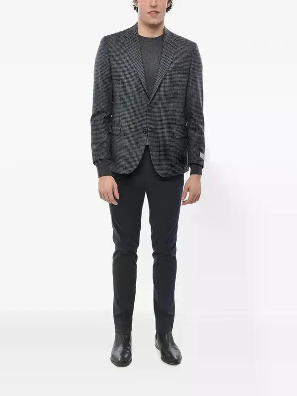 Corneliani Nino Danieli Checked Single-breasted Blazer