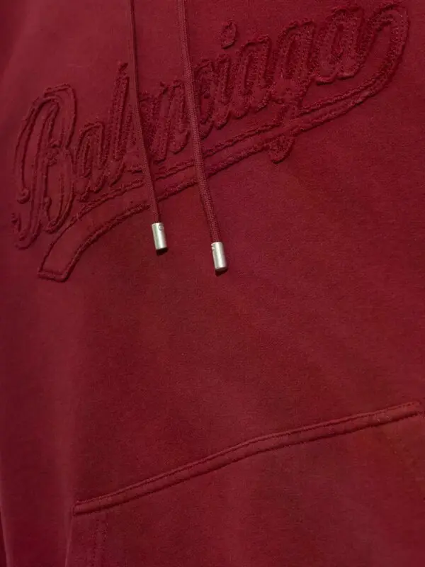Balenciaga Logo-embroidered Hoodie