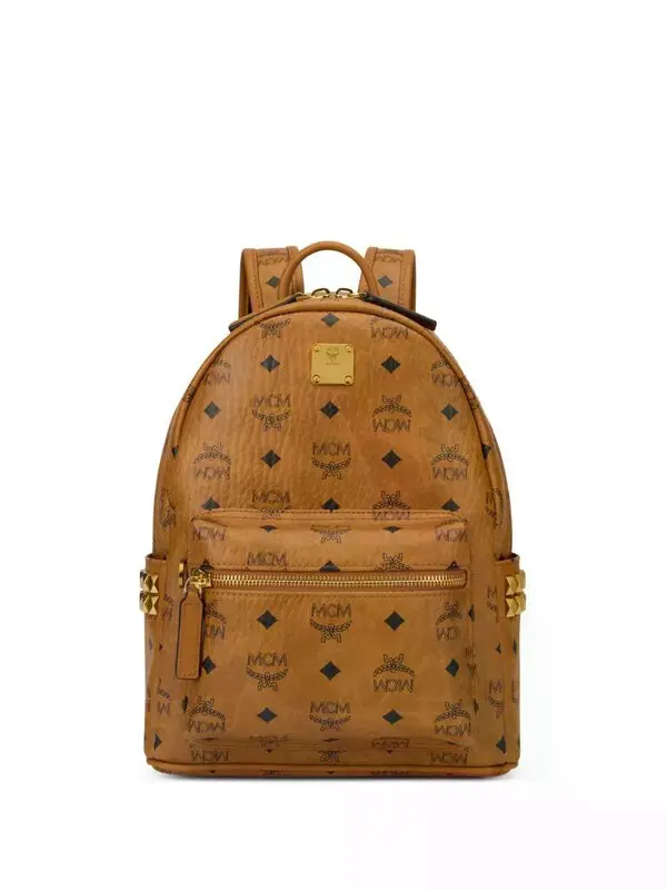 Mcm Stark Side Studs Backpack - Brown