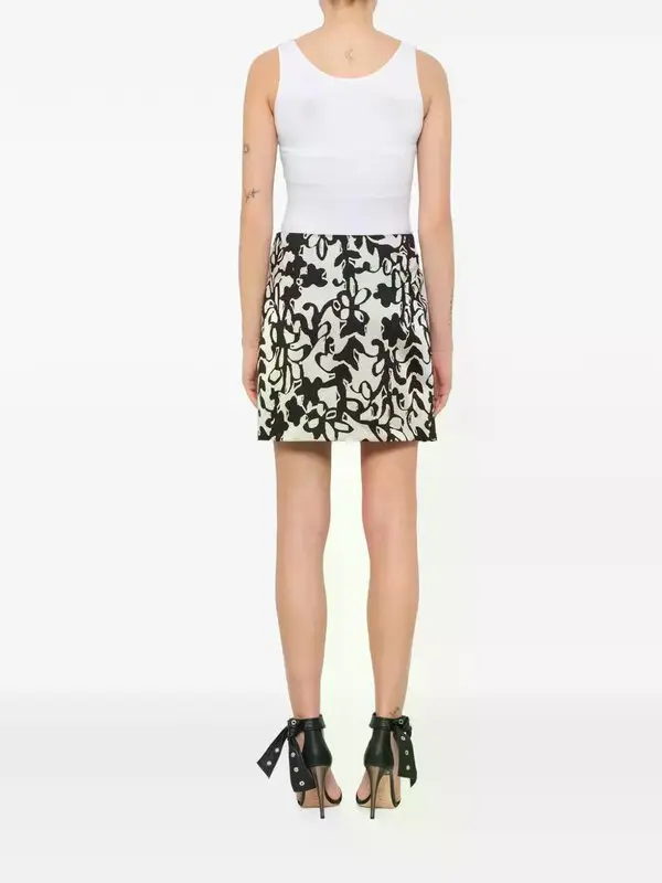 LANVIN Abstract-print Mini Skirt