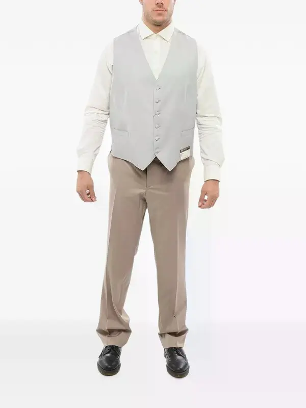 Corneliani Mantua Single-breasted Waistcoat - Grey