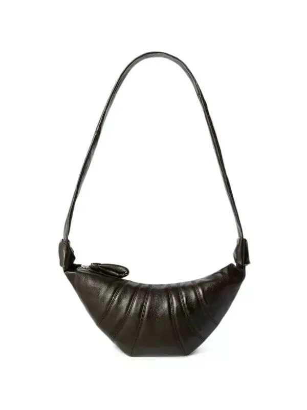 LEMAIRE Small Croissant Bag In Coated Cotton - Green
