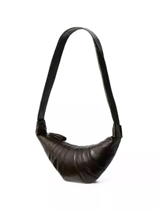 LEMAIRE Small Croissant Bag In Coated Cotton - Green