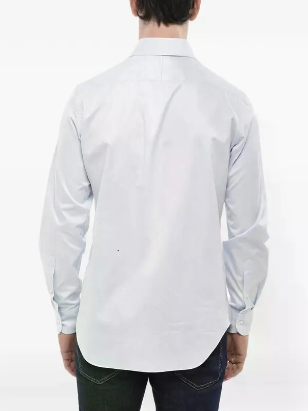 Corneliani French-collar Long-sleeve Shirt - Blue