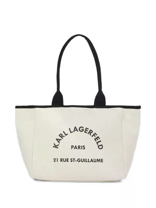 Karl Lagerfeld Logo-print Canvas Tote Bag - Brown