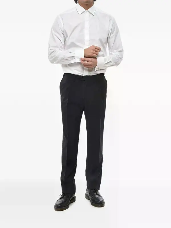 Corneliani Pressed-crease Straight-leg Trousers