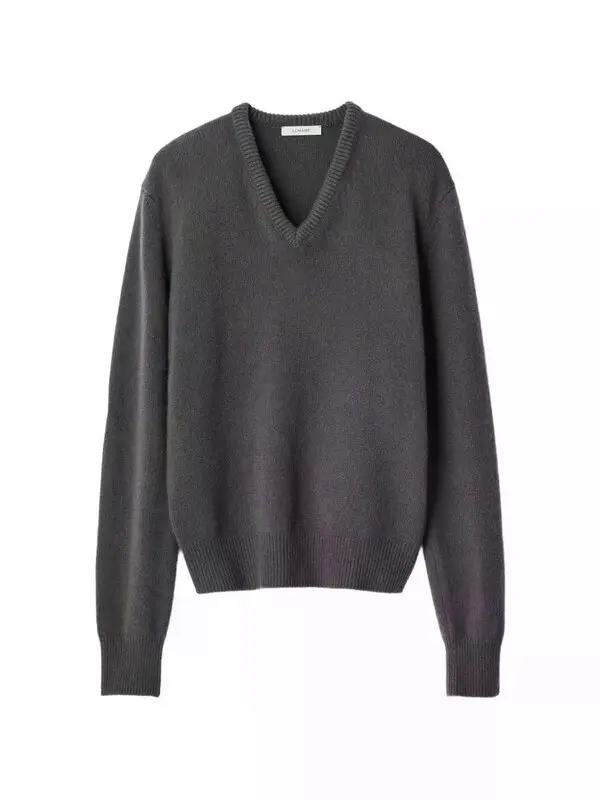LEMAIRE Cashmere V-neck Sweater - Grey