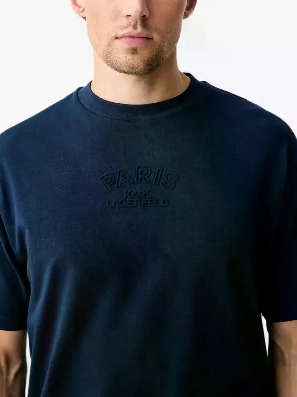 Karl Lagerfeld Embossed Logo T-shirt