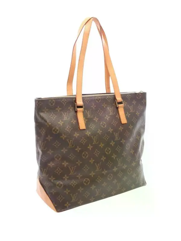 LOUIS VUITTON 2001 Monogram Cabas Mezzo Tote Bag